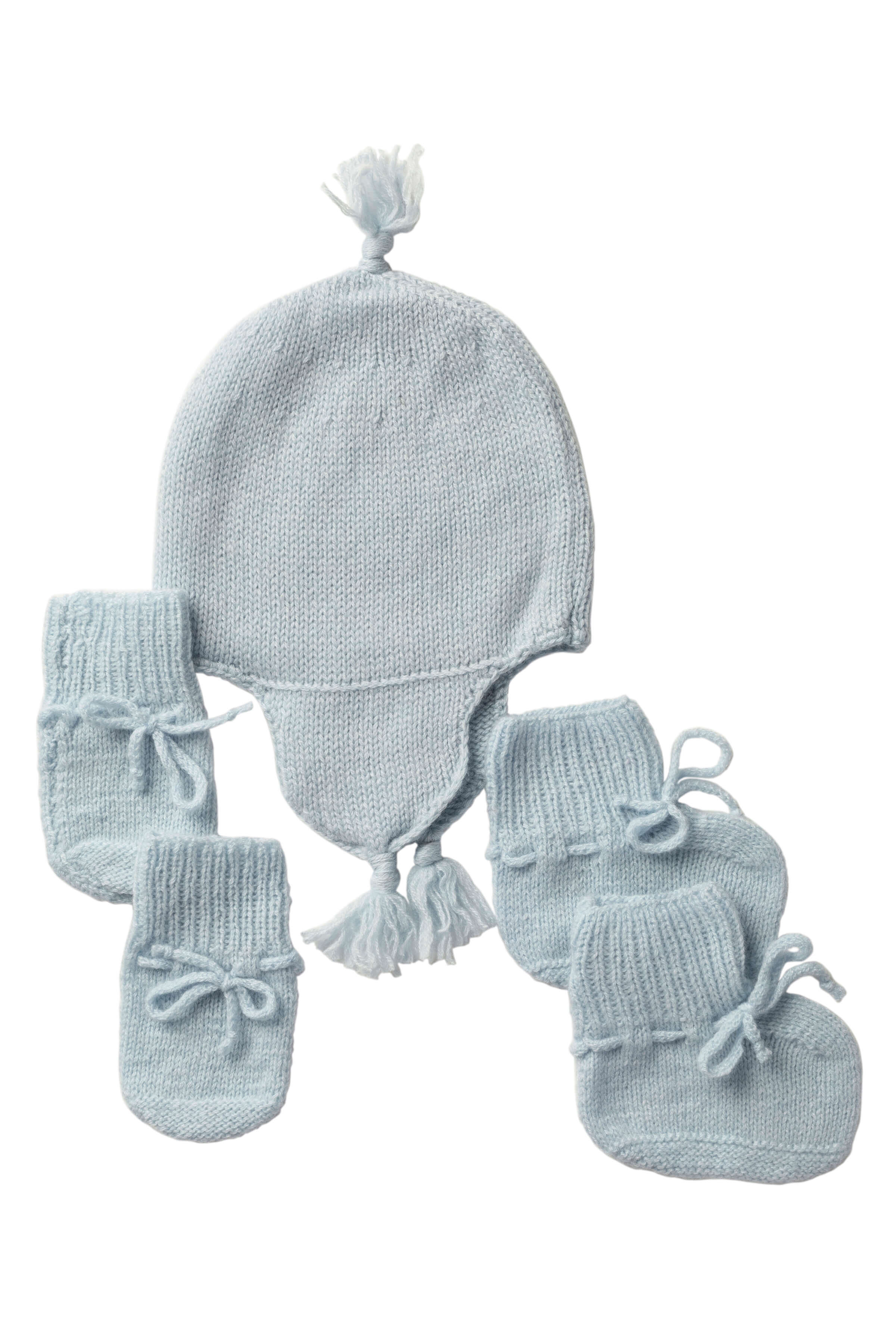 Baby's Blue Cashmere Accessories Gift Set | Baby's Cashmere | Johnstons ...