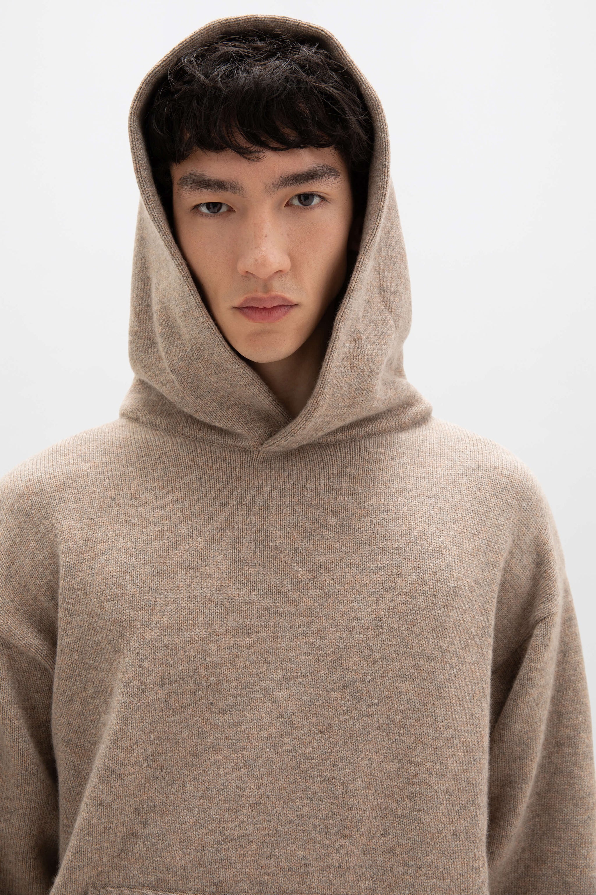 Ash Brown Cashmere Hoodie – Johnstons of Elgin
