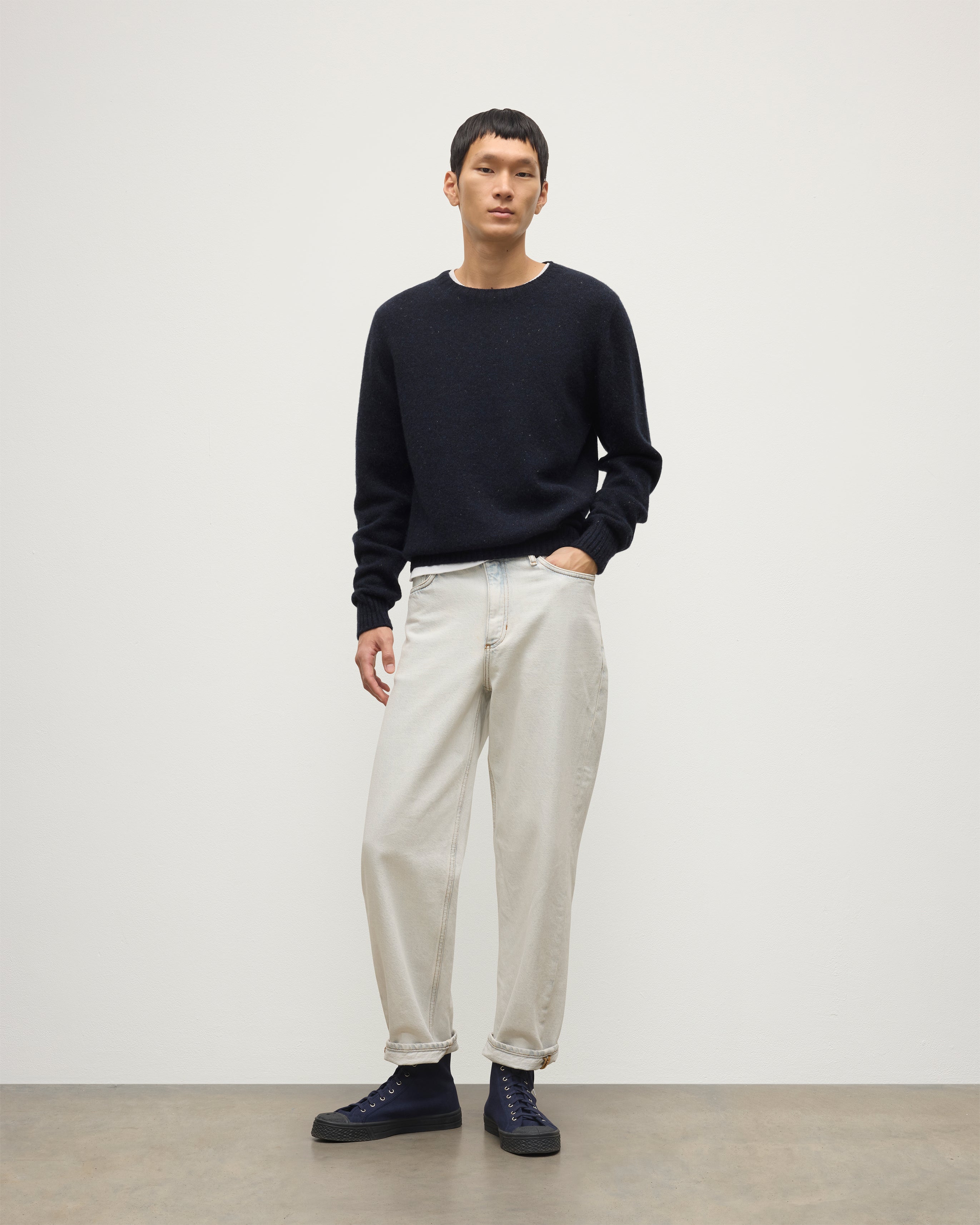 Tiree Blue Donegal Cashmere Jumper | Luxury Scottish Knitwear ...