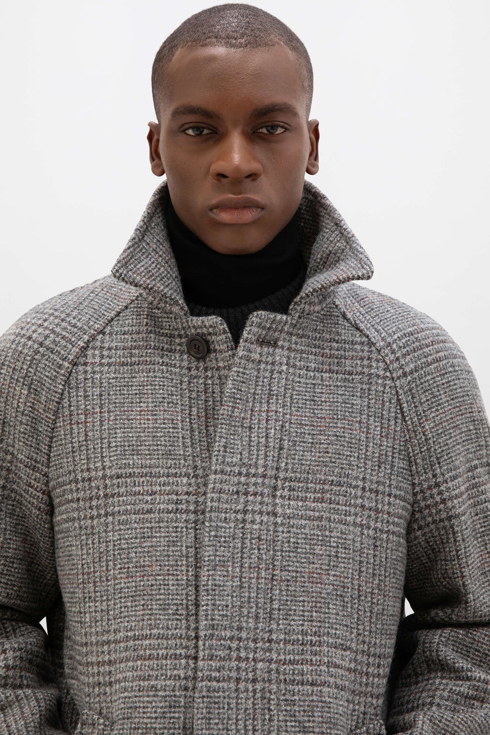 Glen Check Men's Balmacaan Coat | Men's Tailoring | Johnstons of Elgin