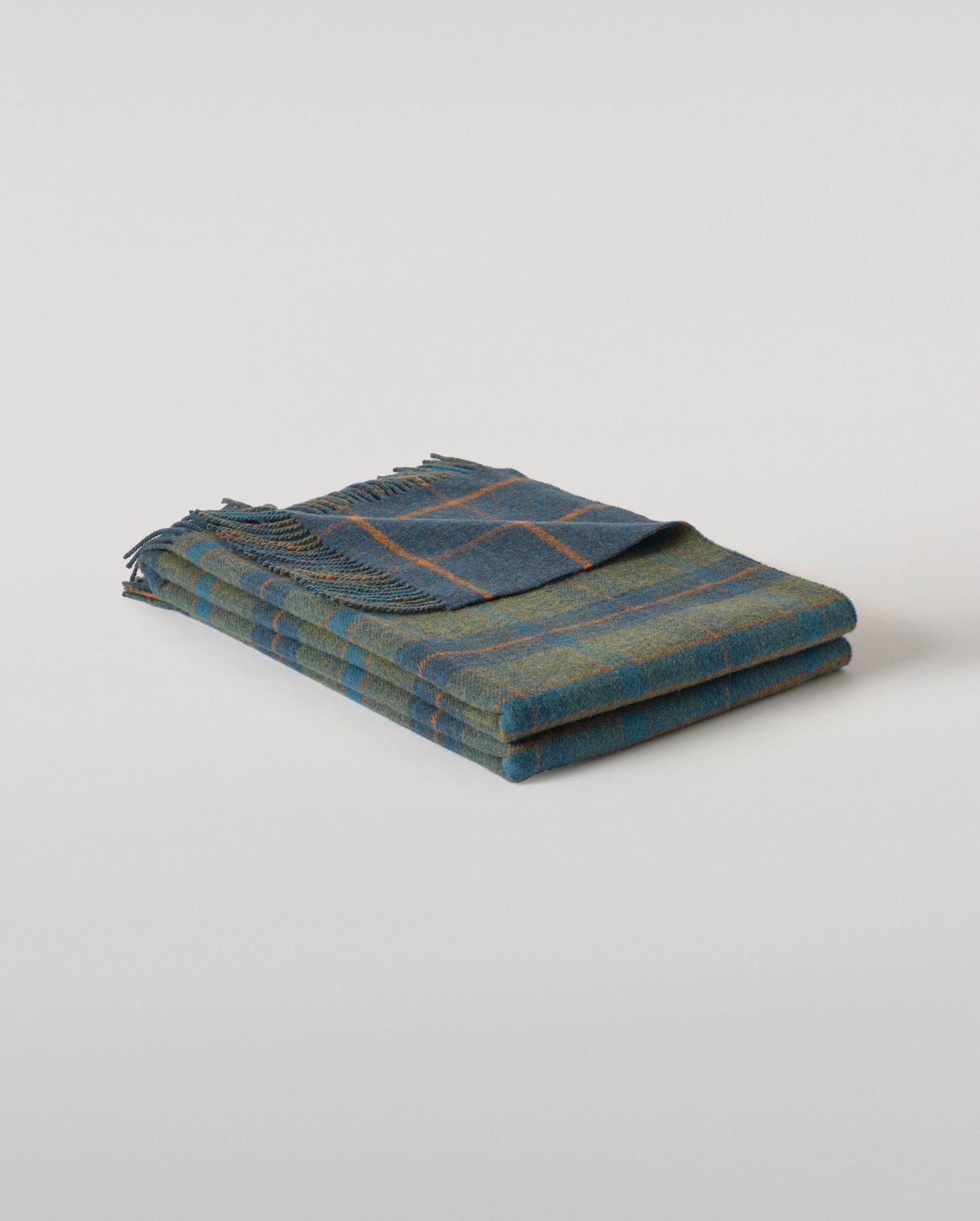 Check Double Face Lambswool Throw | Wool Blankets – Johnstons of Elgin